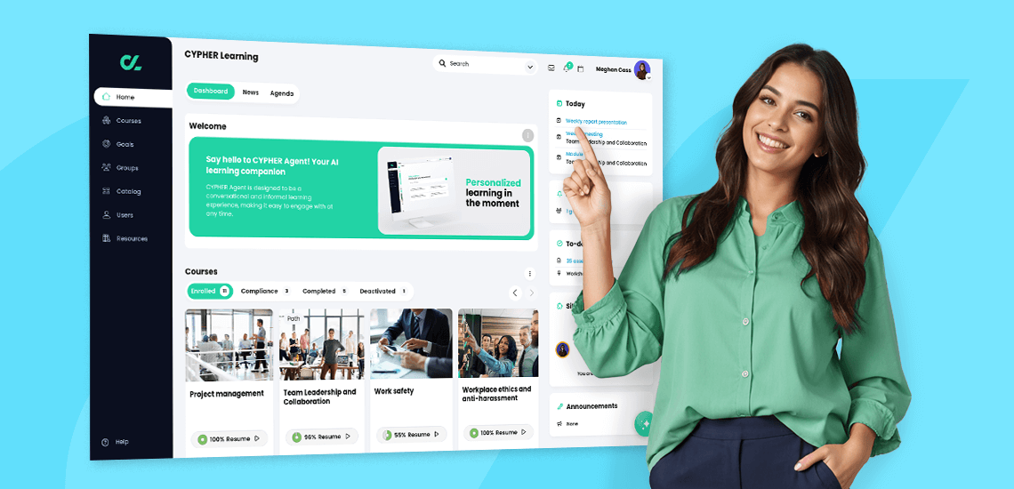 Smarter training software for growing mid-size companies