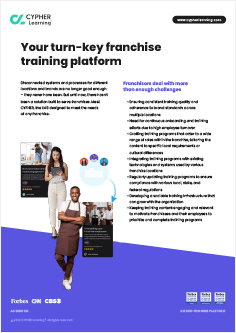 Brochure: Your turn-key franchise training platform » CYPHER LMS