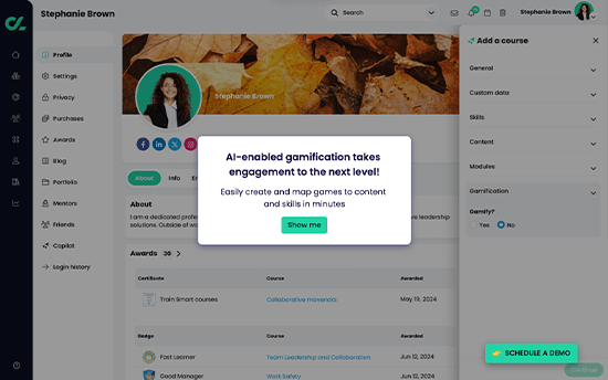 Product demo: AI-powered gamification
