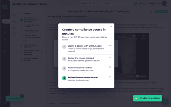 CYPHER self-guided product demos