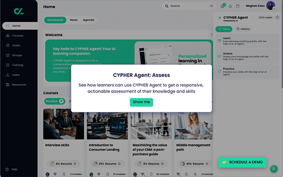 CYPHER self-guided product demos
