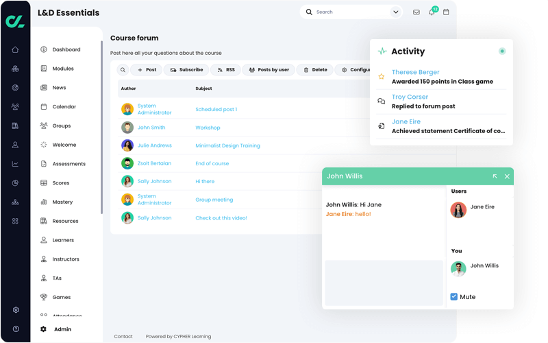 CYPHER support and services